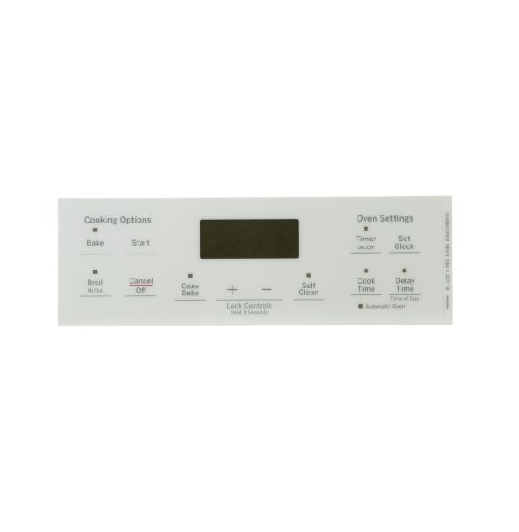 WB07X26725 GENERAL ELECTRIC Range Faceplate Graphics-White