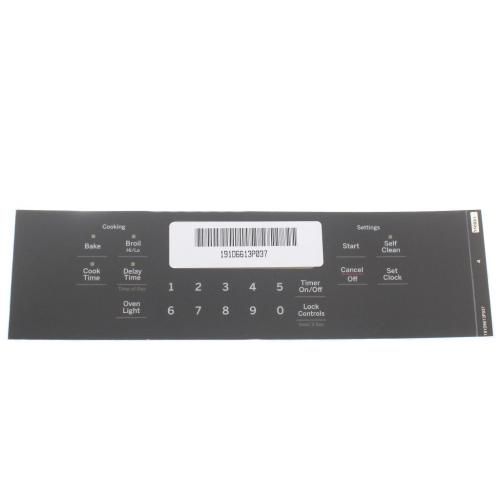 GE WB07X26752 Range Oven Faceplate Graphics GY | HnKParts